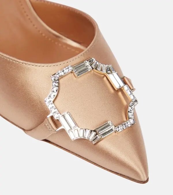 MALONE SOULIERS Missy 85 Embellished Mules - Brown