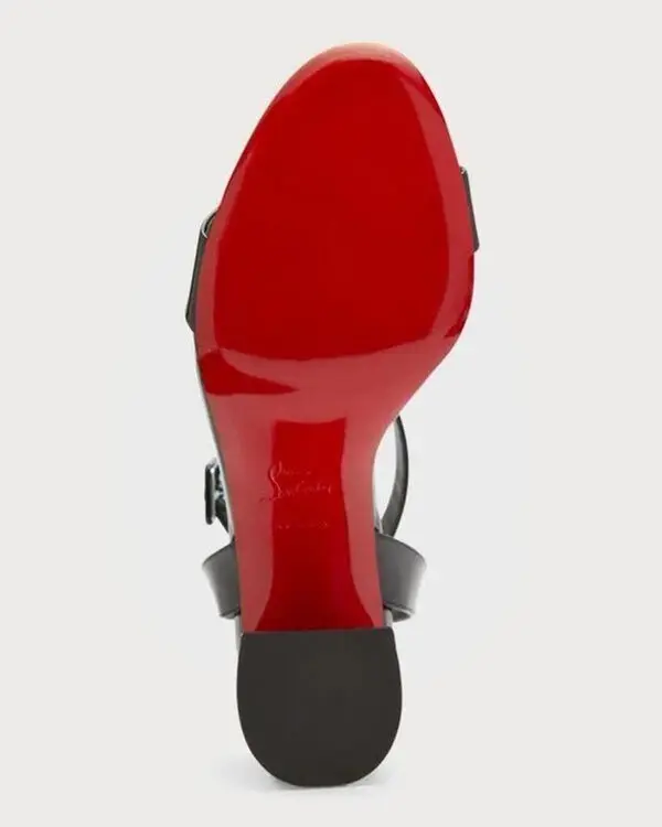 CHRISTIAN LOUBOUTIN 55mm Miss Sab Patent Pumps
