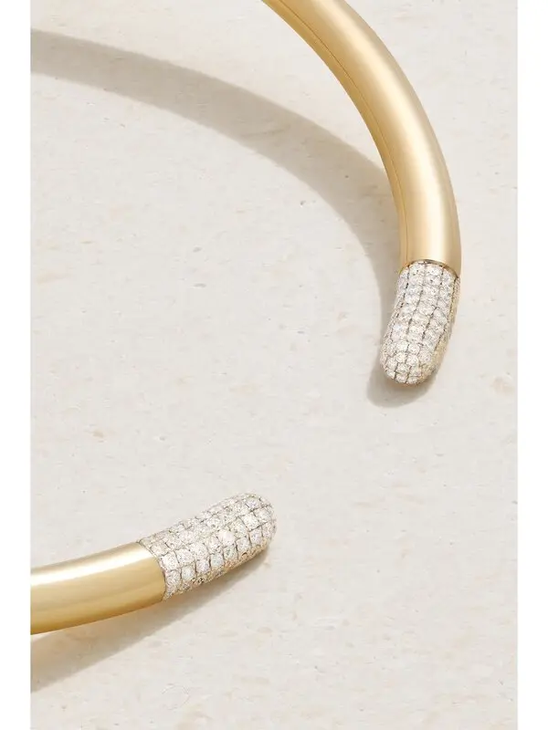 RAINBOW K Tube 14-karat Diamond Choker