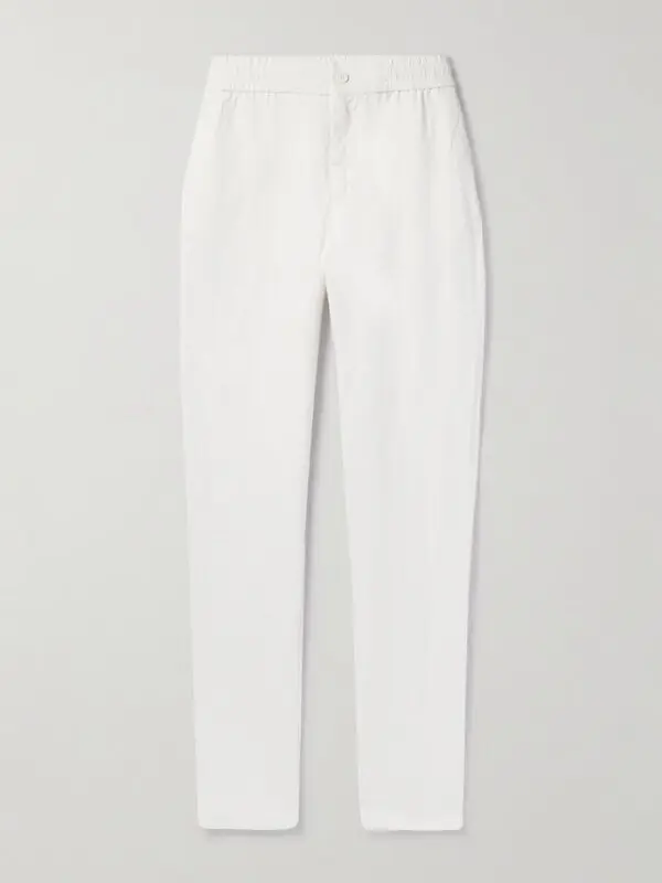 Orlebar Brown Cornell Straight-leg Linen Trousers - White