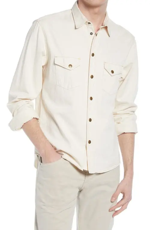 Billy Reid Organic Cotton Denim Button-up Shirt