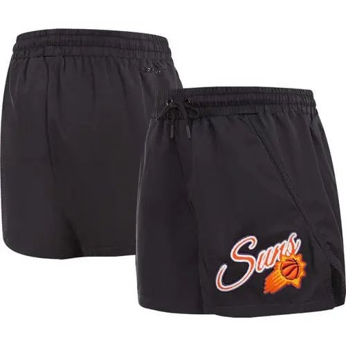 PRO STANDARD Phoenix Suns Script Woven Shorts - Black