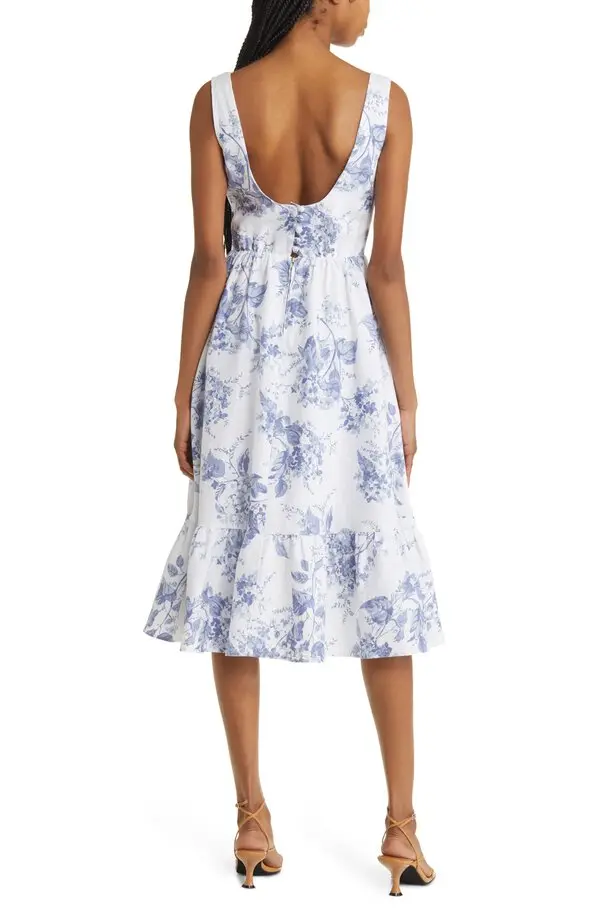 a line dresses for womenlifestyle Ivory Embellished Boucle Sleeveless A-Line Midi Dress main image 1