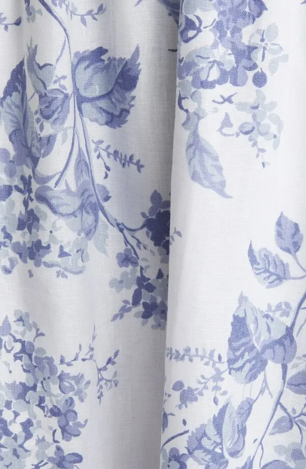 Reformation Bucatini Floral Print Linen Midi Dress In Lupine - 63% Off |  Editorialist