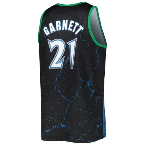 Mitchell & Ness Kevin Garnett Minnesota Timberwolves 2003-04 Hardwood Classics Player Burst Tank Top - Black