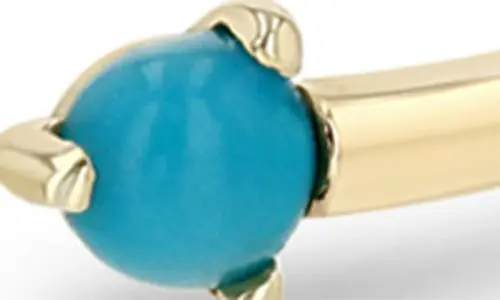 Zoe Chicco 14k Gold, Diamond & Turquoise Open Ring