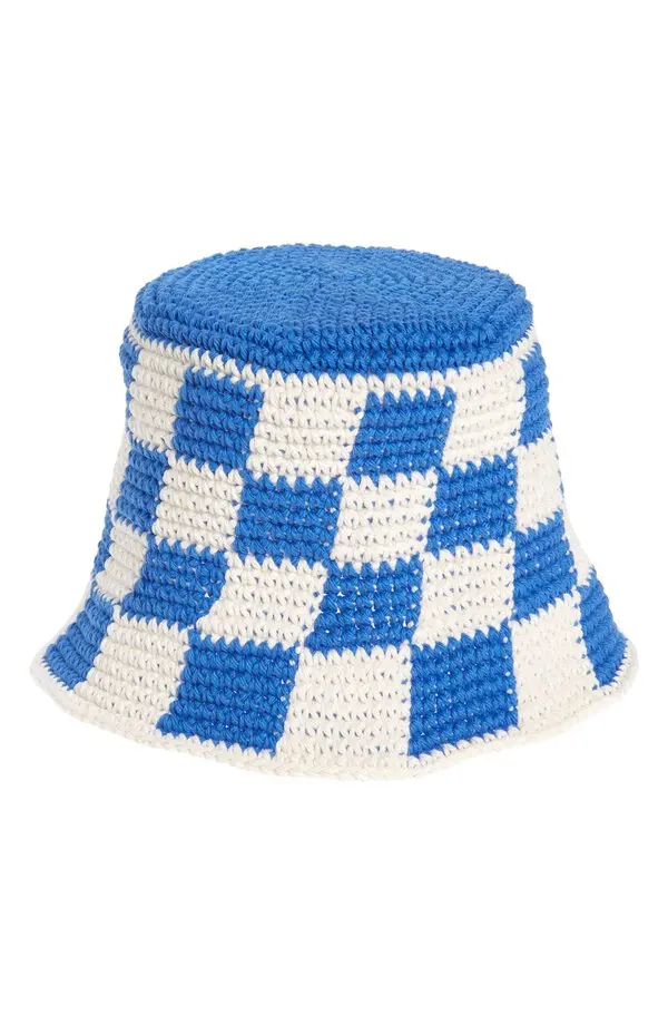 MEMORIAL DAY Check Crochet Bucket Hat