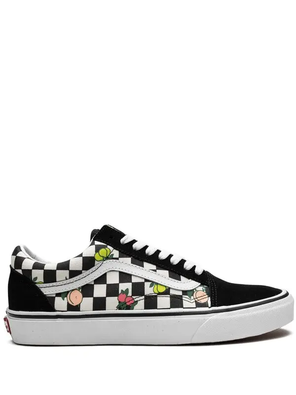 VANS Old Skool Fruit Checkerboard Sneakers - Black