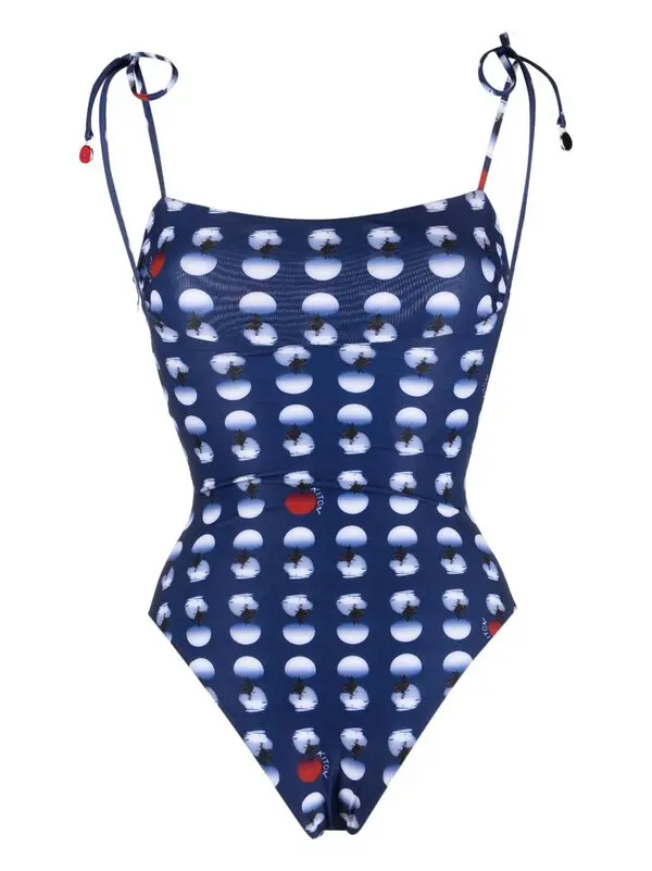 Kiton Polka Dot Swimsuit
