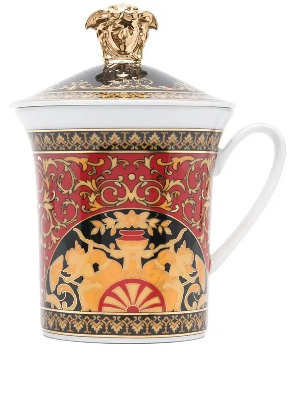 Versace X Rosenthal Medusa Porcelain Mug - Red