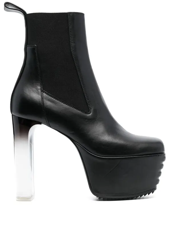 Rick Owens 145mm Leather Platform Boots