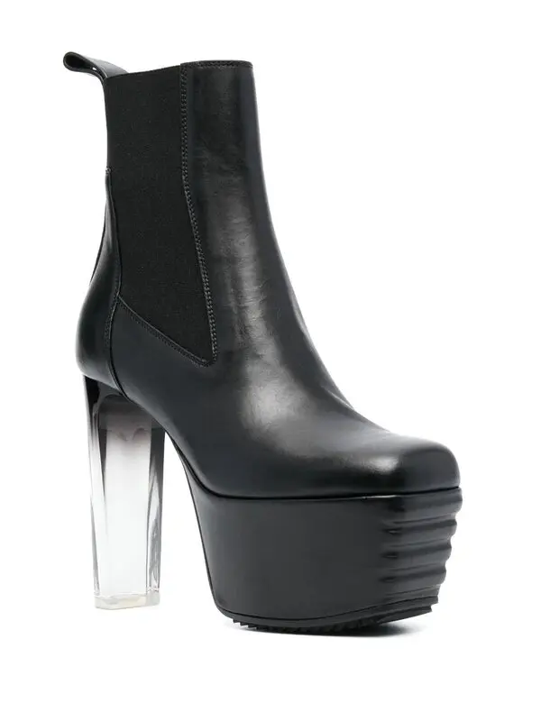 Rick Owens 145mm Leather Platform Boots