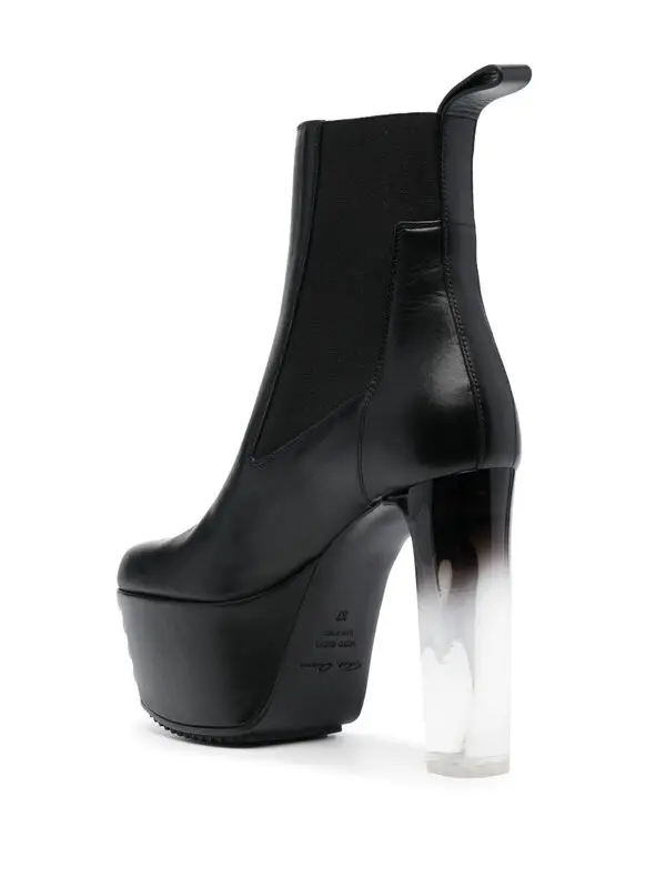 Rick Owens 145mm Leather Platform Boots