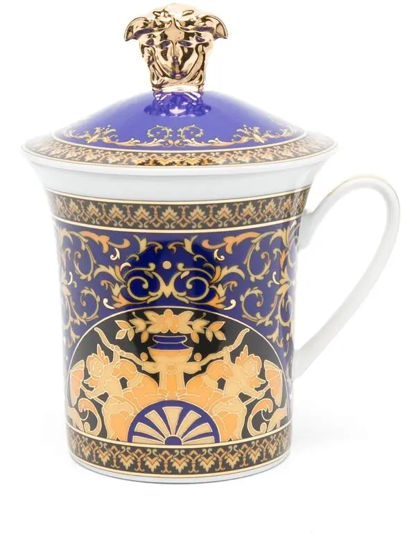 Versace X Rosenthal Medusa Mug - Blue