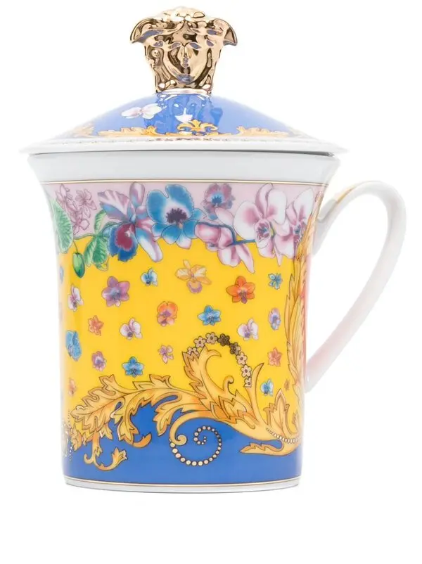 Versace X Rosenthal Primavera Porcelain Mug - Blue