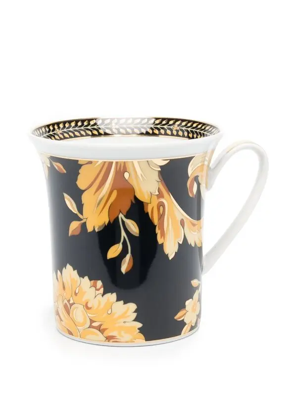 Versace X Rosenthal Vanity Barocco Print Mug