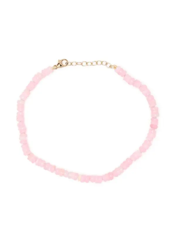 Jia Jia 14kt Yellow Gold Opal Beaded Bracelet - Pink