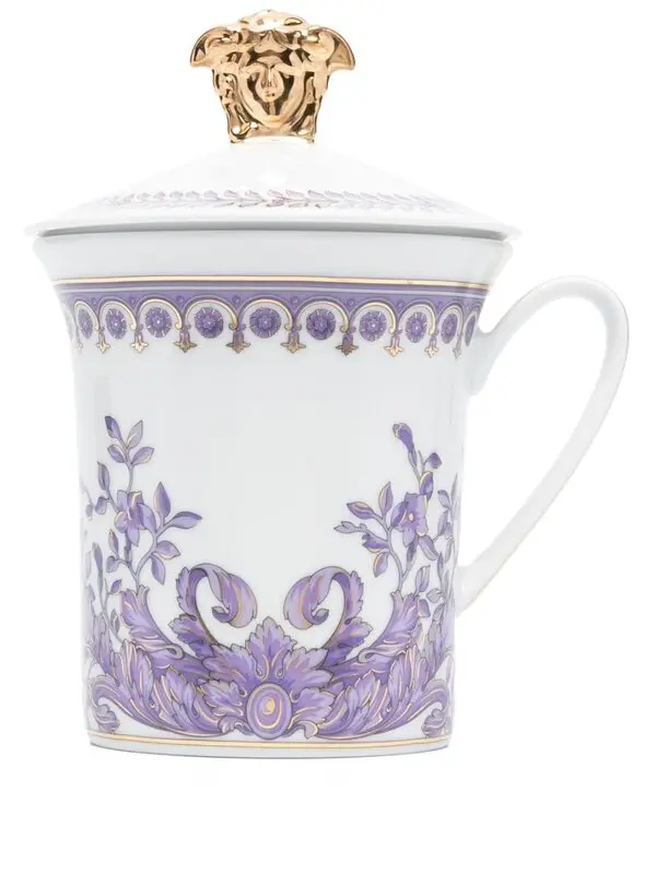 Versace X Rosenthal Le Grand Divertissement Porcelain Mug - White