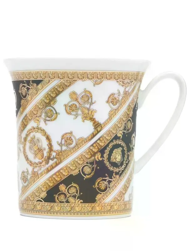 Versace X Rosenthal I Love Baroque Porcelain Mug - Black
