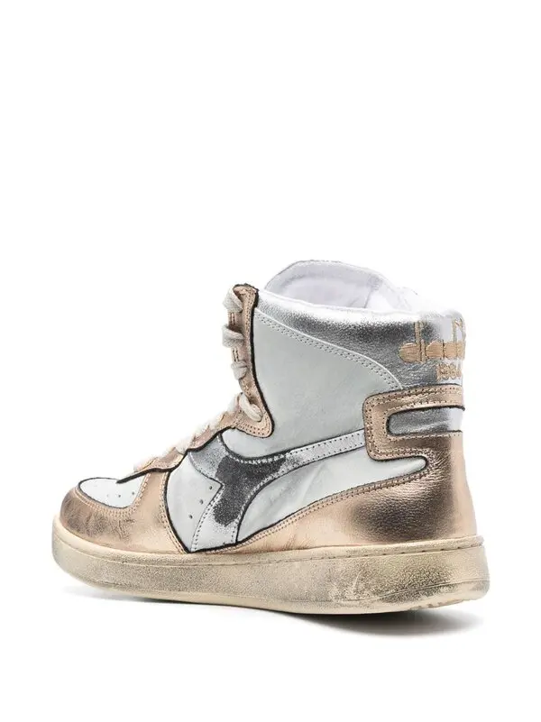 DIADORA Mi Basket Metallic-effect Sneakers