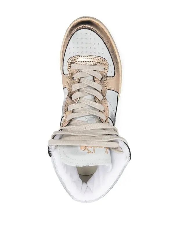 DIADORA Mi Basket Metallic-effect Sneakers