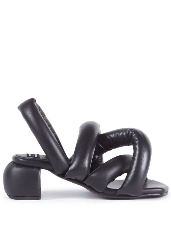 Henrik Vibskov Sausage Crossover-strap Sandals - Black