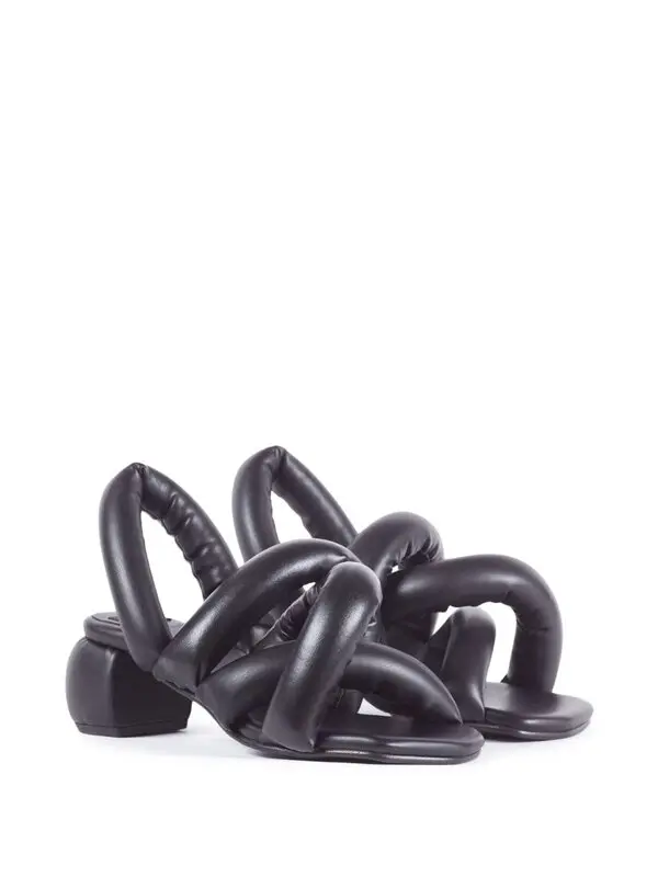 Henrik Vibskov Sausage Crossover-strap Sandals - Black
