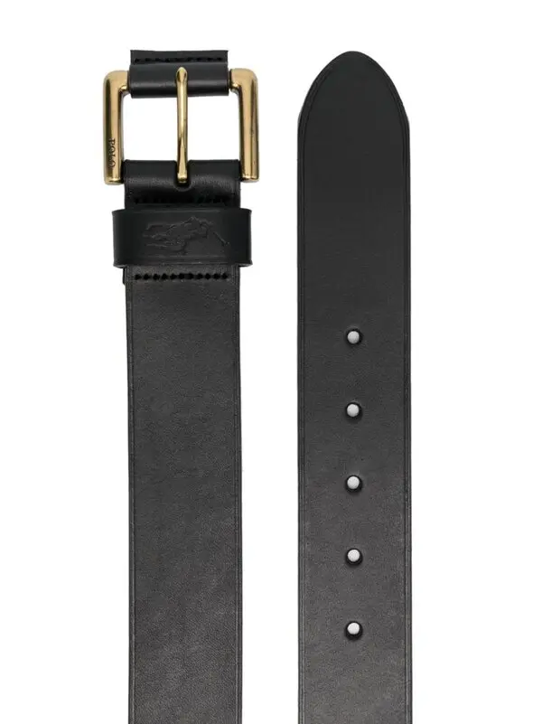 Polo Ralph Lauren Embossed-logo Leather Belt