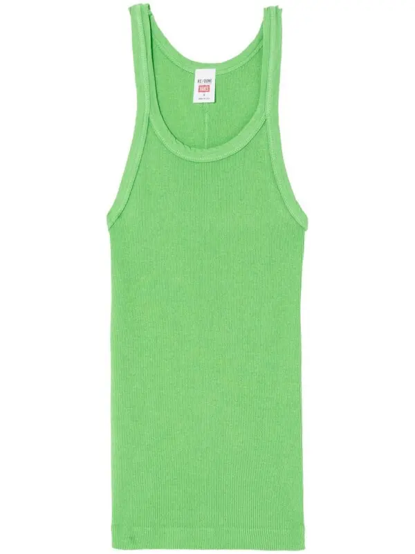 RE/DONE Ribbed-knit Tank Top