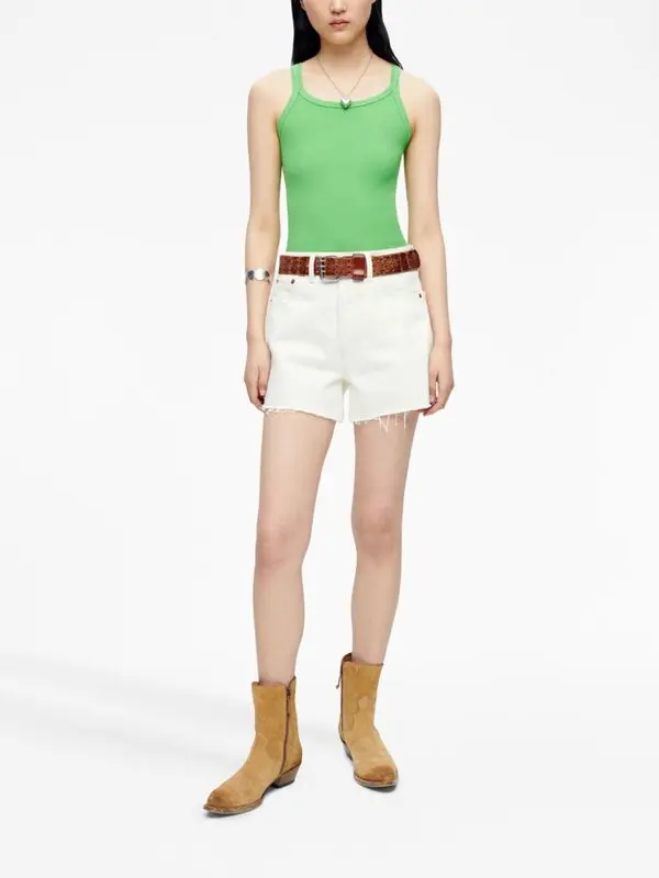 RE/DONE Ribbed-knit Tank Top