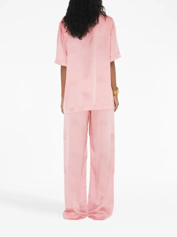 Burberry Ekd Jacquard Silk Pyjama Shirt