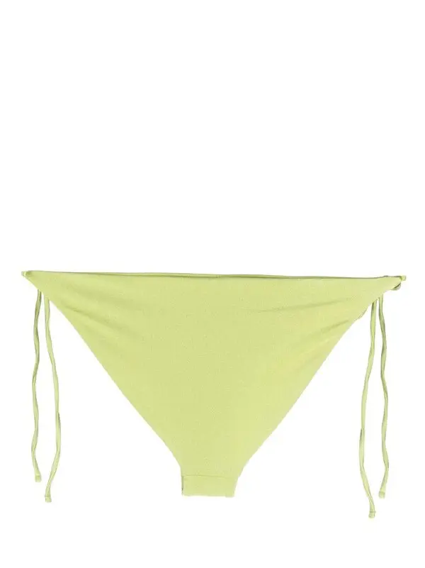 Jade Swim Metallic-sheen Side-tie Bikini Bottoms