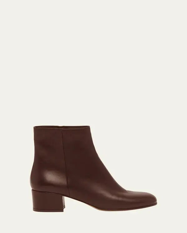 GIANVITO ROSSI Leather Ankle Boots - Brown