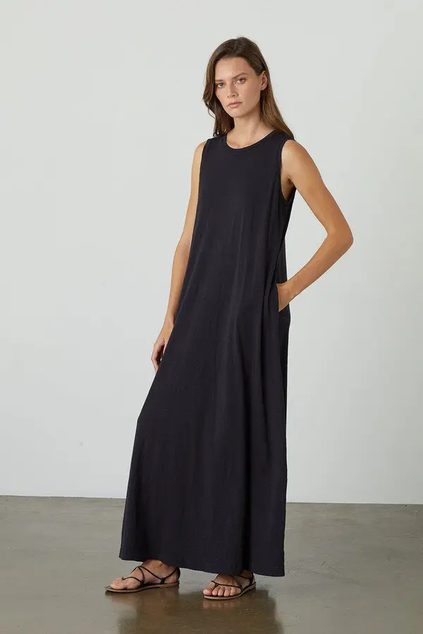deep back maxi dress Raya Cotton Backless Maxi Dress - Organic Openback maxi Dress