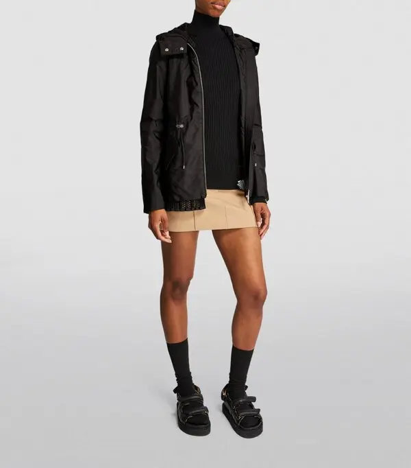 Moncler Baaba Short Parka - Black | Editorialist