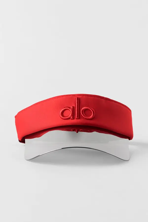 Alo Yoga Airlift Solar Visor Hat - Bright Red
