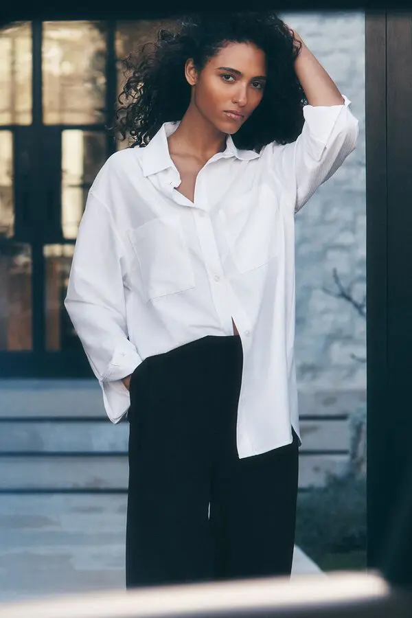 Alo Yoga Dreamscape Button Down Long Sleeve Jacket - White