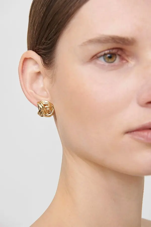 ANINE BING Twist Knot Statement Earrings
