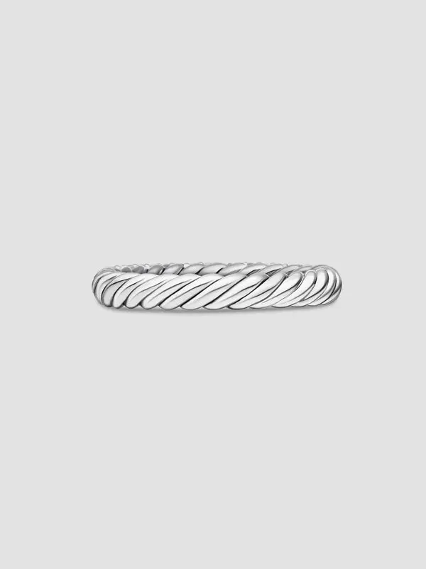 David Yurman Petite Pavé Stack Ring With Diamonds