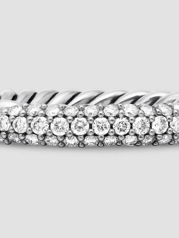David Yurman Petite Pavé Stack Ring With Diamonds