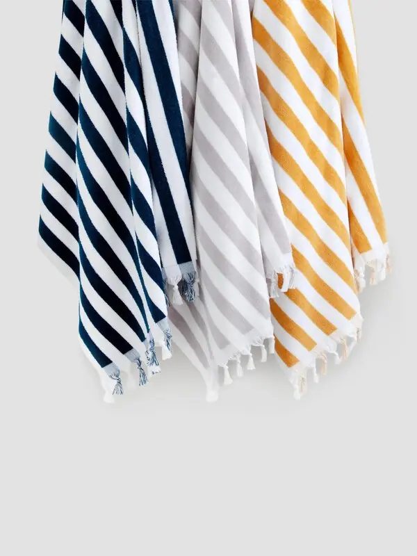 KASSATEX Cannes Beach Towel - Grey