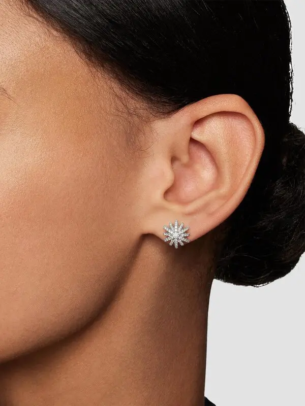 David Yurman Starburst Stud Earrings In 18k With Diamonds, 11.7mm - Diamond