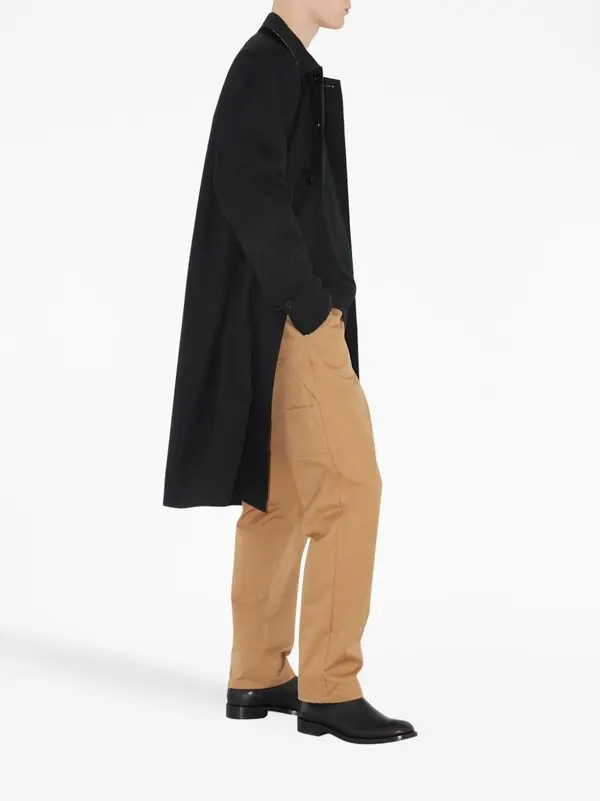 Burberry Cotton Straight-leg Trousers - Neutrals
