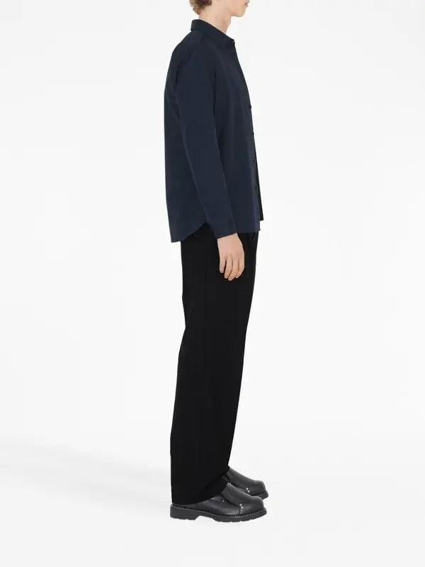 Burberry Equestrian Knight Long-sleeve Shirt - Blue