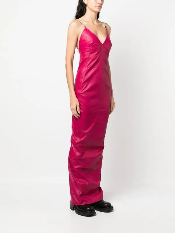 Rick Owens Fitted Long Dress With Rear Slit