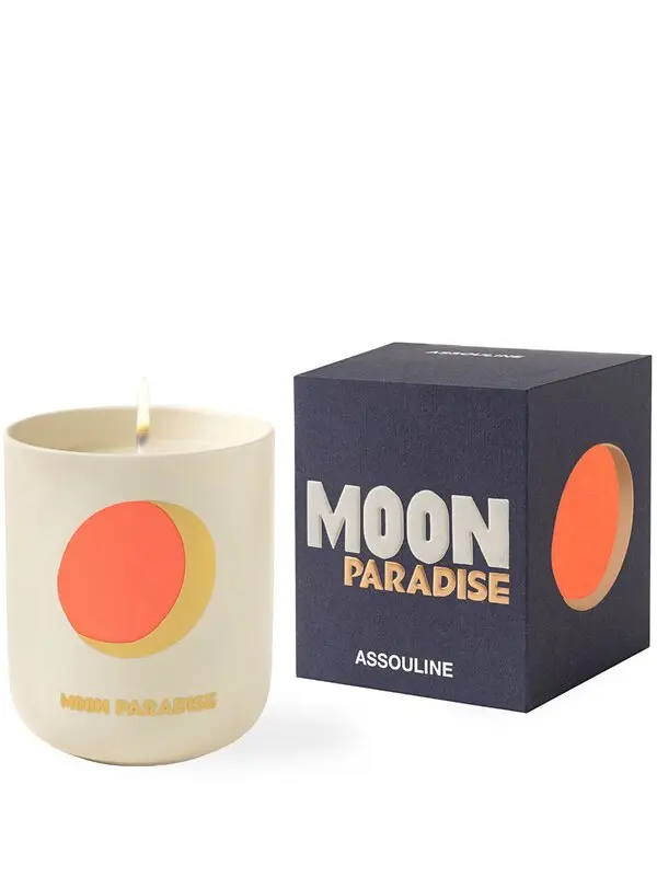 Assouline Moon Paradise Travel From Home Candle - Neutrals