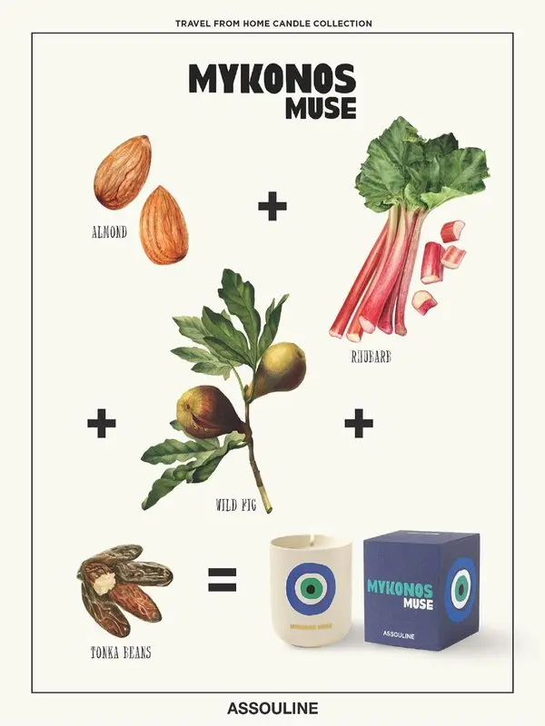 Assouline Mykonos Muse Travel From Home Candle - Neutrals