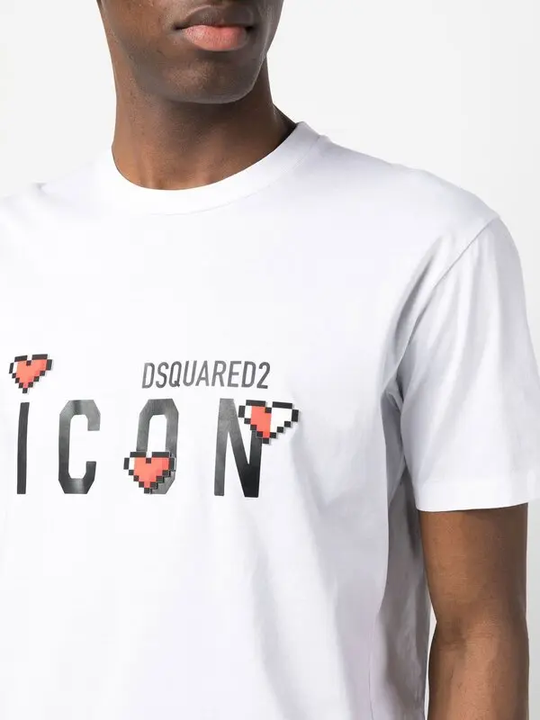 Dsquared2 Icon Logo-print T-shirt - White