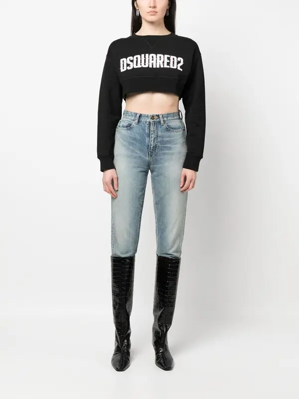 Dsquared2 Logo-print Cropped Sweatshirt