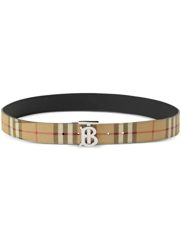 Burberry Vintage Check Reversible Belt - Neutrals